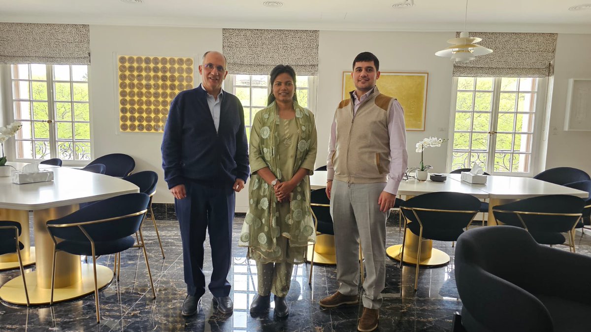 First Secretary Veena Tirkey met Mr. Marwan Shakarchi, CEO of MKS PAMP ...